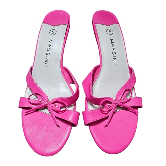 Massini | Shoes | Massini Pink Womens Kitten Heels Size 8 | Poshmark